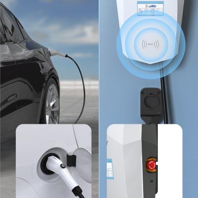 Cina CA di carico 220V 7KW Wallbox EV del mucchio di CA dello schermo a colori LCD a 4,3 pollici in vendita