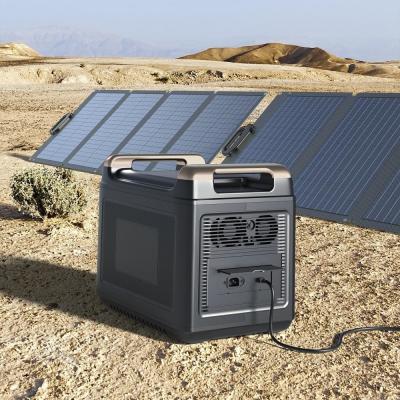 Cina La centrale elettrica nera 2000W con l'incavo/Usb/ha condotto la centrale elettrica portatile solare leggera in vendita