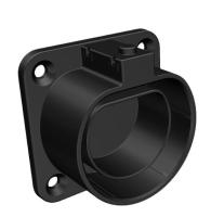 China ABS Plastic Type 2 EV Charger Holster Standard Grounding for sale