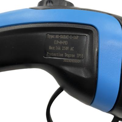 China Caricatore portatile di carico dell'automobile della soluzione 250V IP55 EV di tipo 1 EV di 3.6KW 16A for sale