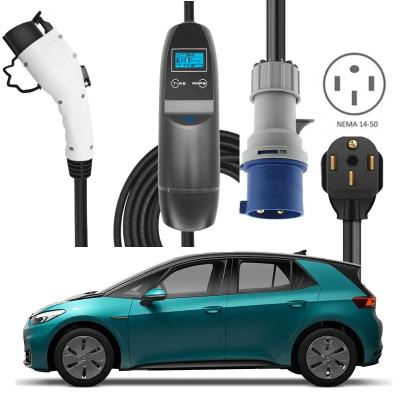 Cina tipo 1 portatile veloce J1772 della stazione di carico EVSE del caricatore di CA EV del Livello 2 di modo di 16A 32A in vendita