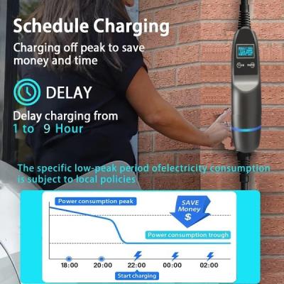 Cina I caricatori portatili domestici Evse dell'automobile elettrica del veicolo elettrico Livello 2 il CA di 16A 32A in vendita