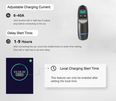 Cina tipo portatile della stazione di carico 16/32A - 2 caricatore dello Smart Home EV della spina 3.5kW 7kW di GB/T in vendita