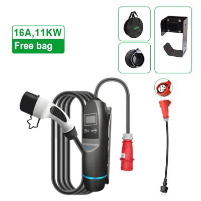 China tipo portatile della stazione di carico 16/32A - 2 caricatore dello Smart Home EV della spina 3.5kW 7kW di GB/T for sale