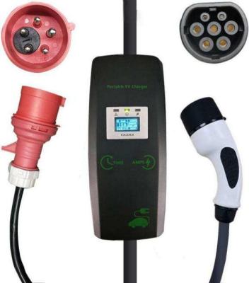 Cina Norma di fase 11KW Europa di Type2 16A/3 del caricatore del portatile EV del modello 2 in vendita