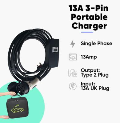 Cina Peso leggero portatile bianco del caricatore 110V-240V di EV per il carico del veicolo elettrico in vendita