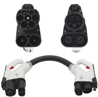 China DC Combo 2 To Combo 1 CCS EV Adapter Convert CCS 2 Socket To CCS 1 Plug for sale