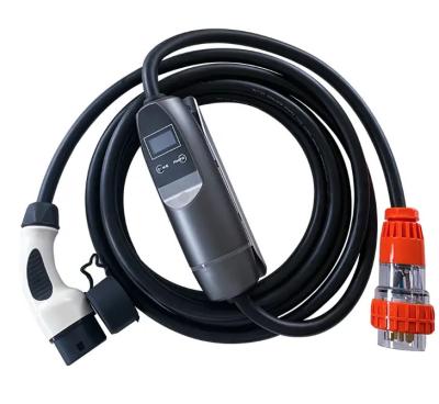 China Tipo portatile del caricatore Iec62196 di Evse 22kw 11kw Ev - un'automobile domestica di 2 veicoli elettrici for sale