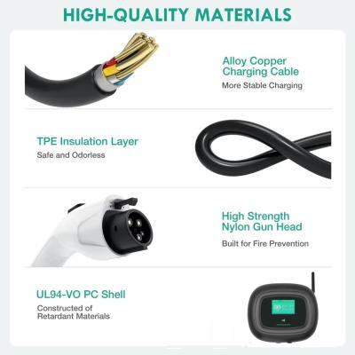 Cina Caricatore 32A 22KW trifase del veicolo elettrico di Wallbox GBT 3.7KW 7KW in vendita