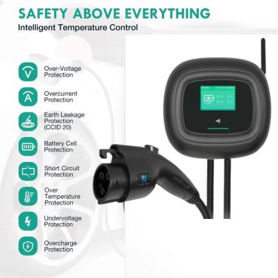 Cina Caricatore 32A 22KW trifase del veicolo elettrico di Wallbox GBT 3.7KW 7KW in vendita
