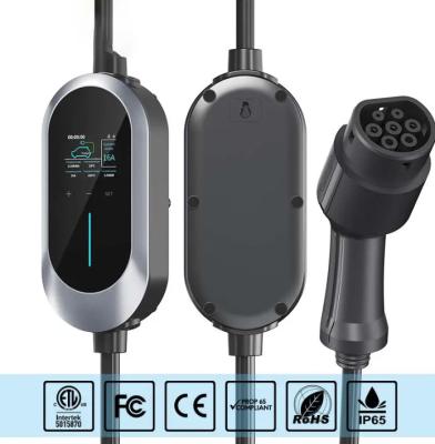 Cina mucchio di carico regolabile portatile di Ev della stazione di carico dell'automobile elettrica di CA Ev di 16a Ip65 in vendita