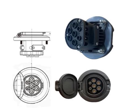 Cina Receptacle Ev Charging Ev Charger Plug Socket Electrical Plug Industrial AC CE TUV tipo 2 socket ac in vendita