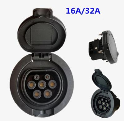 Cina Receptacle Ev Charging Ev Charger Plug Socket Electrical Plug Industrial AC CE TUV tipo 2 socket ac in vendita