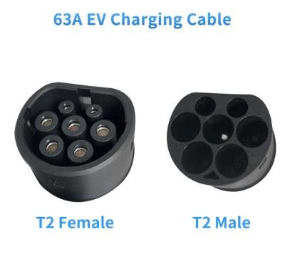 Cina Tipo 2 a Tipo 2 Carrieri di ricarica per veicoli elettrici di tipo 3 TPU cavo 63A 3 fase 40KW in vendita