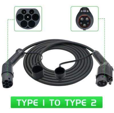Cina 16A 32A 1 3 Fase Ev modalità caricabatterie Livello 3 Cable di ricarica di tipo 2 a tipo 2 in vendita