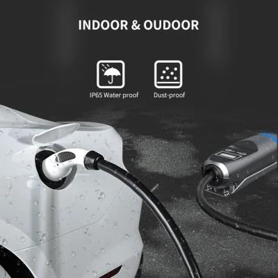 Cina Stazione di ricarica portatile da 16/32 Amp Tipo 2 GB/T Plug 3.5kW 7kW Smart EV Home Car Charger per auto elettrica in vendita
