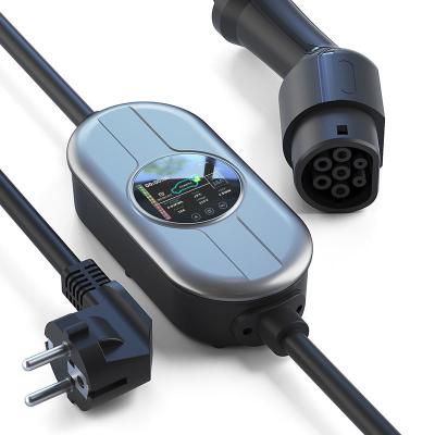 Cina Evse 32A 7.2KW 3.5kw LED Tipo 2 caricabatterie per auto elettriche Livello 2 caricabatterie per veicoli elettrici Caricabatterie per veicoli elettrici portatili in vendita