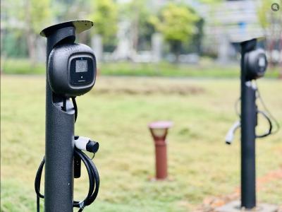 China OEM 3.7KW-22KW ac wallbox ev auto oplaadstapel met Type 1 of Type 2 Plug-in vloeroplaadstations Te koop