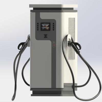 China CCS2 GBT EV DC Fast Charging Pile 60Kw To 120kw 180KW OCPP EV Charger Station With Screen Te koop