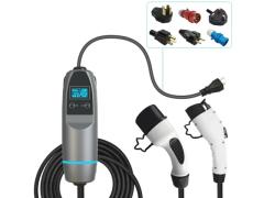 Type 1 & Type 2 Portable EV Charger Output Voltage 110V-450V