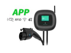 caricatore fissato al muro di carico di Wallbox Ev del mucchio di CA di 3kw 7kw 11kw 22kw