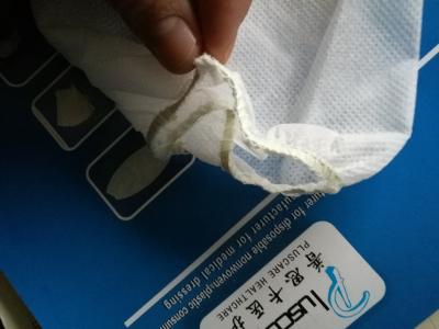 China Nicht gesponnener Wegwerfarmmanschette-Latex frei mit Handgelenk/Ellbogen dem mit Gummizug zu verkaufen
