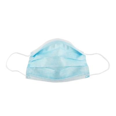 China Liquid Proof Disposable Non Woven Face Mask Three Layers Green Adults Mask for sale