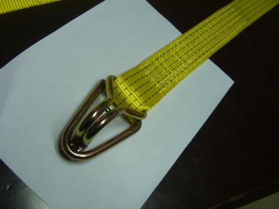 China 5t*5m ratchet tie down with swan hooks for sale