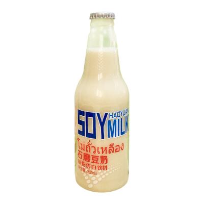 China OEM 300ml Glass Bottle Cool Protein Soy Milk Drink factory