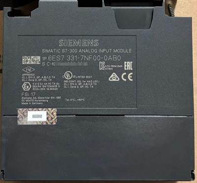 Quality SIEMENS Spare Parts 6ES7331-7NF00-0AB0 SIMATIC S7-300 Analog Input Module SM 331 for sale