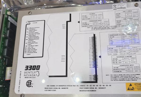 Quality Bently Nevada 3300-53-02-02-00-60-05-00-00-00 Overspeed Detection System Module for sale
