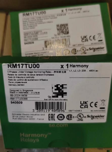 Quality Schneider Electric RM17TU00 Harmony Modular Multifunctional Three Phase Power for sale