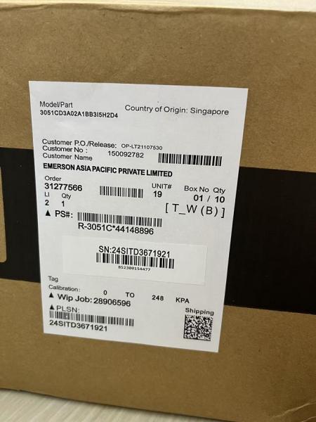 Quality Emerson Rosemount 3051CD3A02A1BB3I5H2D4 Differential Pressure Transmitter 4-20 for sale