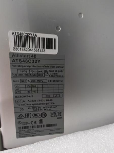 Quality Industrial Grade Schneider Electric ATS48C32Y Soft Starter For Asynchronous for sale