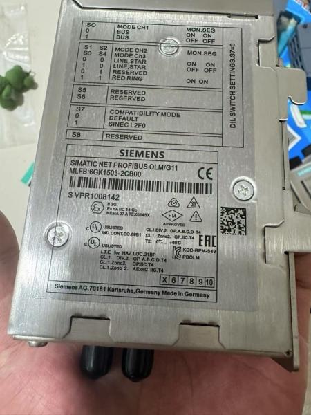 Quality Siemens 6GK1503-2CB00 Profibus OLM/G11 V4.0 Optical Link Module Rail Mounted for sale
