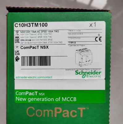 China Interruptor automático Schneider Electric NSX100H C10H3TM100 ComPacT 70kA a 415VAC 100A 3P 3D en venta