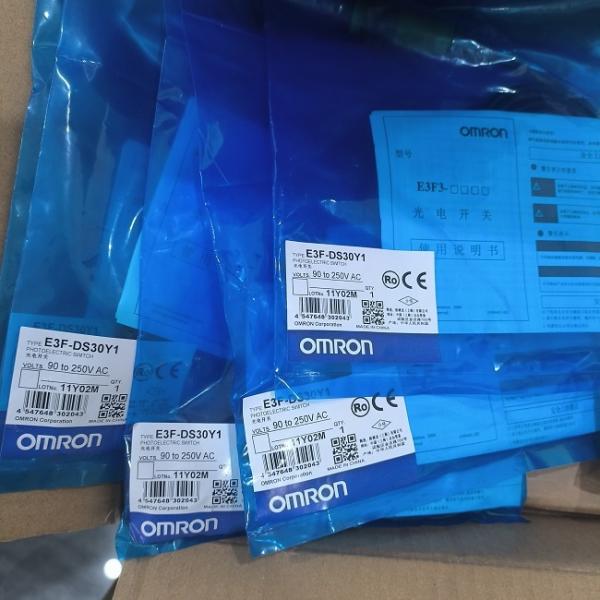 Quality Omron E3F-DS10Y1 90-250VAC 10CM Cylindrical M18 Diffuse Photoelectric Sensor for sale