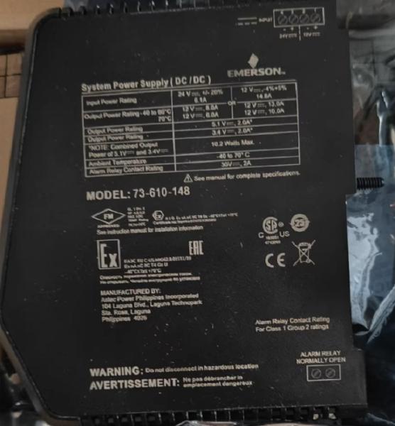 Quality Emerson DeltaV CE5009 KJ1501X1-BC4 M-Series 24/12 VDC Enhanced System Power for sale