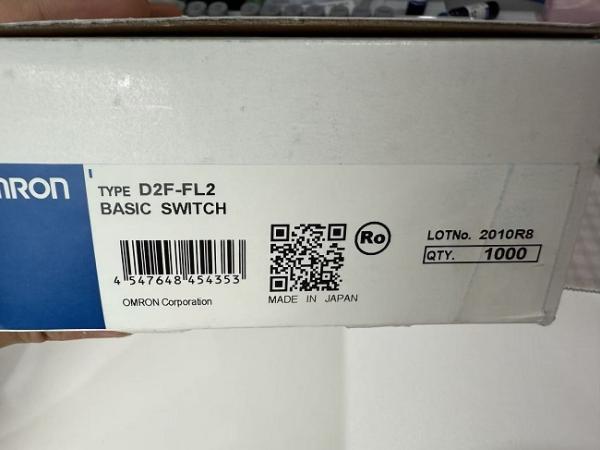 Quality Omron D2F-FL2 1A Basic Micro Switch Low Operating Force 0.74 N Hinge Roller for sale