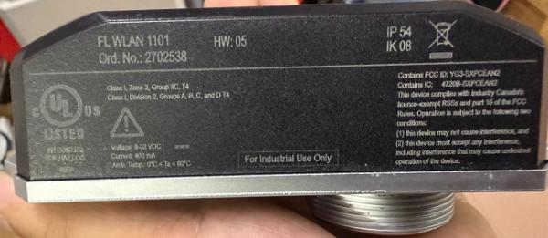 Quality Phoenix Contact FL WLAN 1101 Order No. 2702538 Industrial Wireless Module Rugged for sale