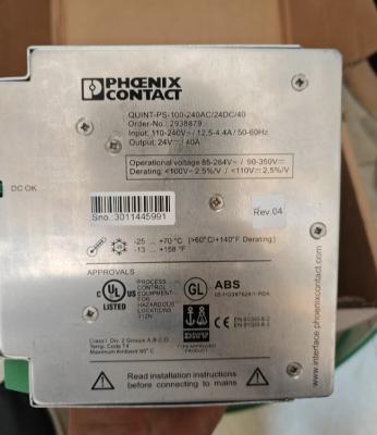 중국 2938879 Phoenix Contact QUINT-PS-100-240AC/24DC/40 스위칭 전원 공급 장치 110-240 VAC 판매용