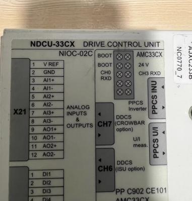China NDCU-33CX ABB Control and communication unit Distributed control system for sale