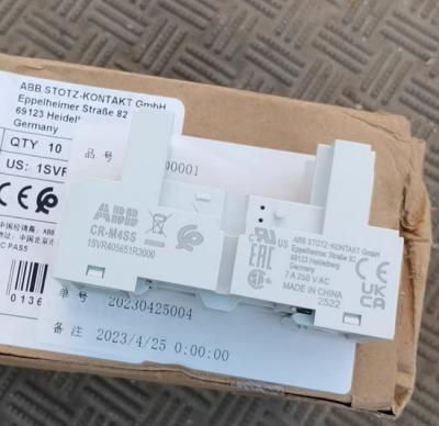 China ABB CR-M4SS Plug-in Relay Module with Spring Terminal Four Conversion Contact and Tool-free Quick Wiring for sale