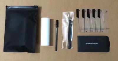 Cina Logo Eyebrow Stamp Stencil Kit su ordinazione con le pinzette in vendita