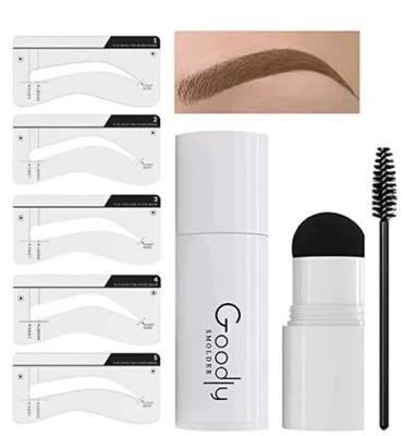 Cina Logo Eyebrow Stamp Stencil Kit su ordinazione con le pinzette in vendita