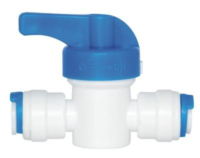 China 1/4 Inch Hand Valve Water Filter Connection Fittings , Quick Fit Pipe Connectors No Soldering for sale