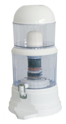 China 7 Stage Filters Mineral Pot Water Purifier , White Clear Plastic Water Pot for sale