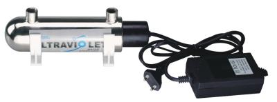 Cina acciaio inossidabile 304# 1,36 t/h sterilizzatore UV dell'acqua da 25 watt per 6GPM domestico nessun angolo morto in vendita