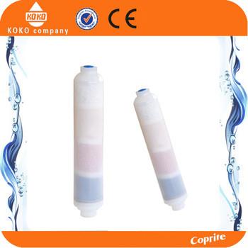 China Plush Copper Carbon Block Water Filter Cartridge Replacement For 4 Stage Ro System for sale