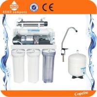 China 6-Stage Reverse Osmosis Water Filter System with UV Sterilization - 50G/75G/100G Vontron Membrane, 160L Daily Capacity for sale